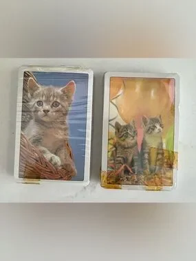 Vintage | Games | 6s 70s Vintage Claridge Sealed Cat Playing Cards Two ...